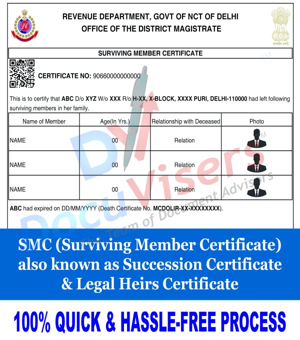 SMC / Legal Heir Certificate – DocuVisers